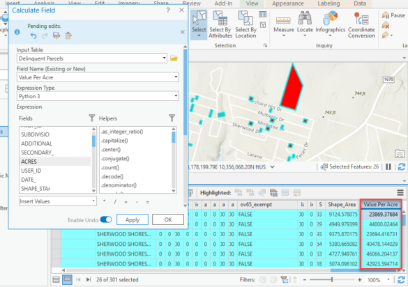 Calculating Attribute Values In ArcGIS Pro With The Calculate Field 