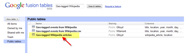 Adding a Fusion Table to Google Maps - Geospatial Training Services