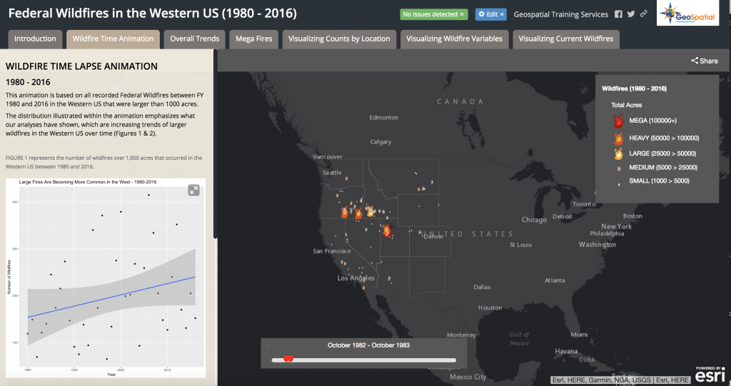 Visualizing Historical Wildfire Information in a Story Map - Geospatial ...