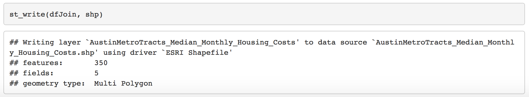 Exporting Census Data To Shapefiles With R Geospatial Training Services