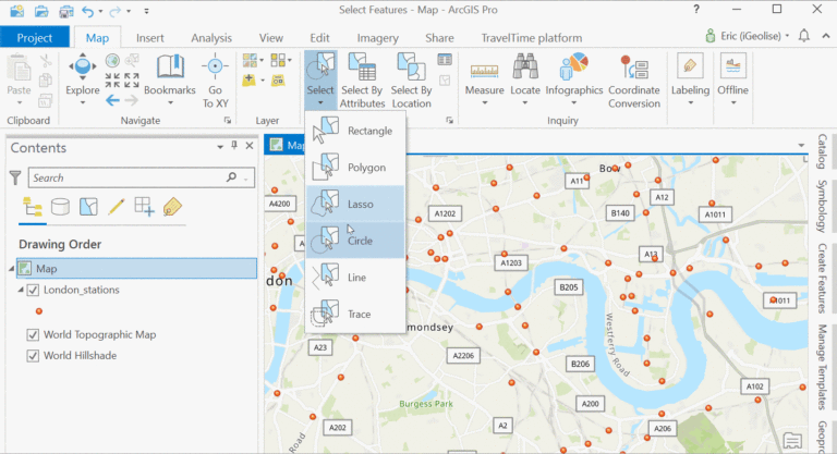 How to Select Features in ArcGIS Pro - Geospatial Training Services