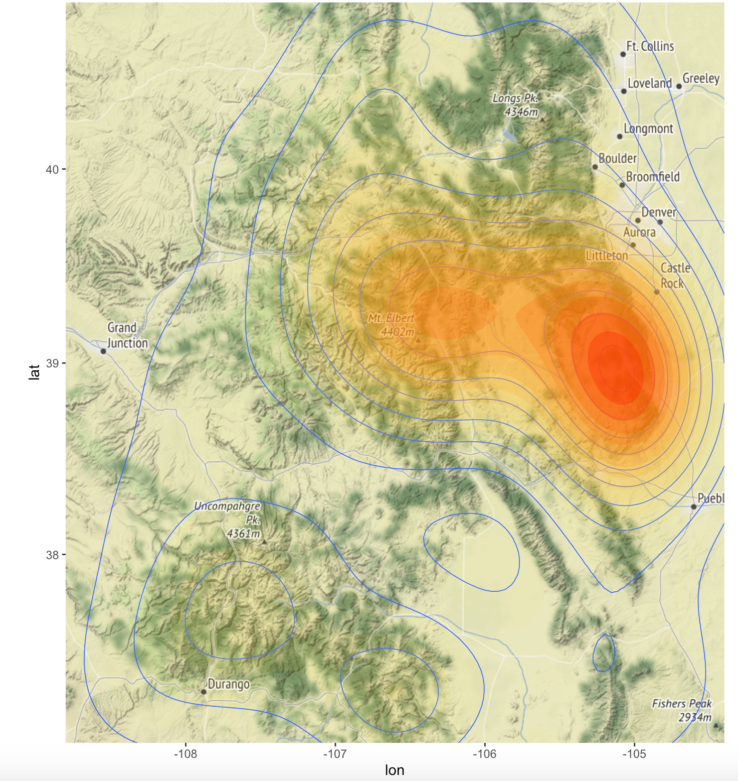 Sasquatch Sighting Heat Maps with R - Geospatial Training Services