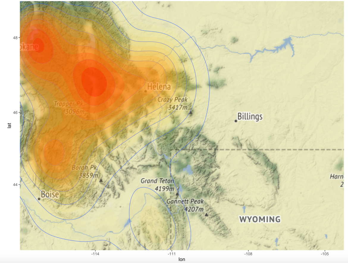 Sasquatch Sighting Heat Maps with R - Geospatial Training Services