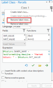 Working with Label Classes - Geospatial Training Services