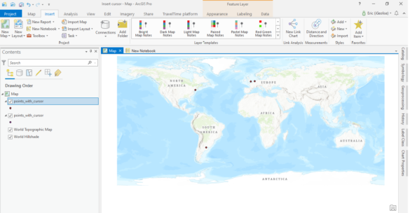 Populating A Feature Class In Arcgis Pro Using An Insert Cursor In Arcpy Geospatial Training