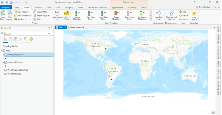 Populating A Feature Class In Arcgis Pro Using An Insert Cursor In Arcpy Geospatial Training