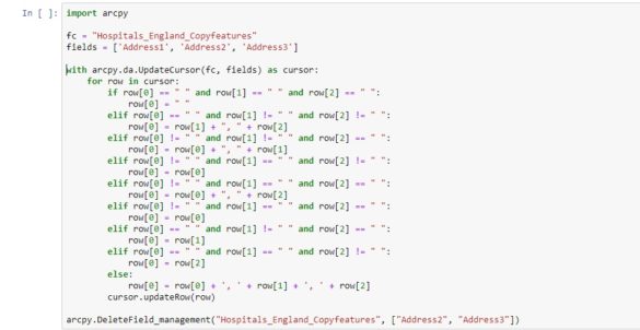 Using An Arcpy Updatecursor To Edit An Attribute Table Geospatial Training Services