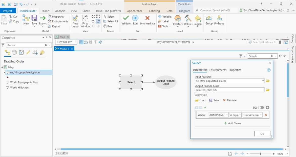 Tutorial Visualize And Reuse Gis Workflows With Model Builder In Arcgis Pro Geospatial