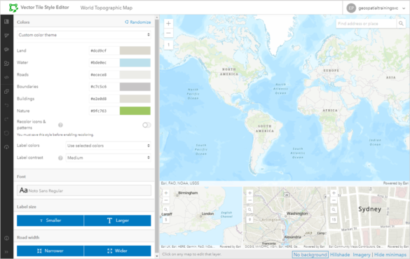 Tutorial Use A Vector Basemap Editor In Arcgis Online To Customize A Basemap Geospatial