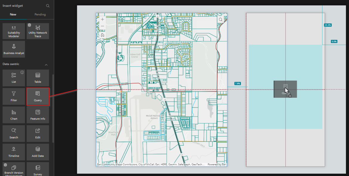 How To Configure The Query Widget With A Spatial Buffer In Experience Builder Geospatial