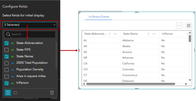 Allow Users To Edit Data Directly In A Table In Experience Builder Geospatial Training Services