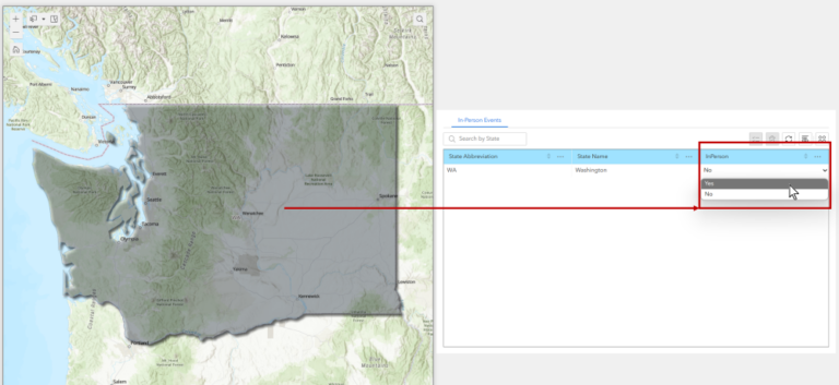 Allow Users To Edit Data Directly In A Table In Experience Builder Geospatial Training Services