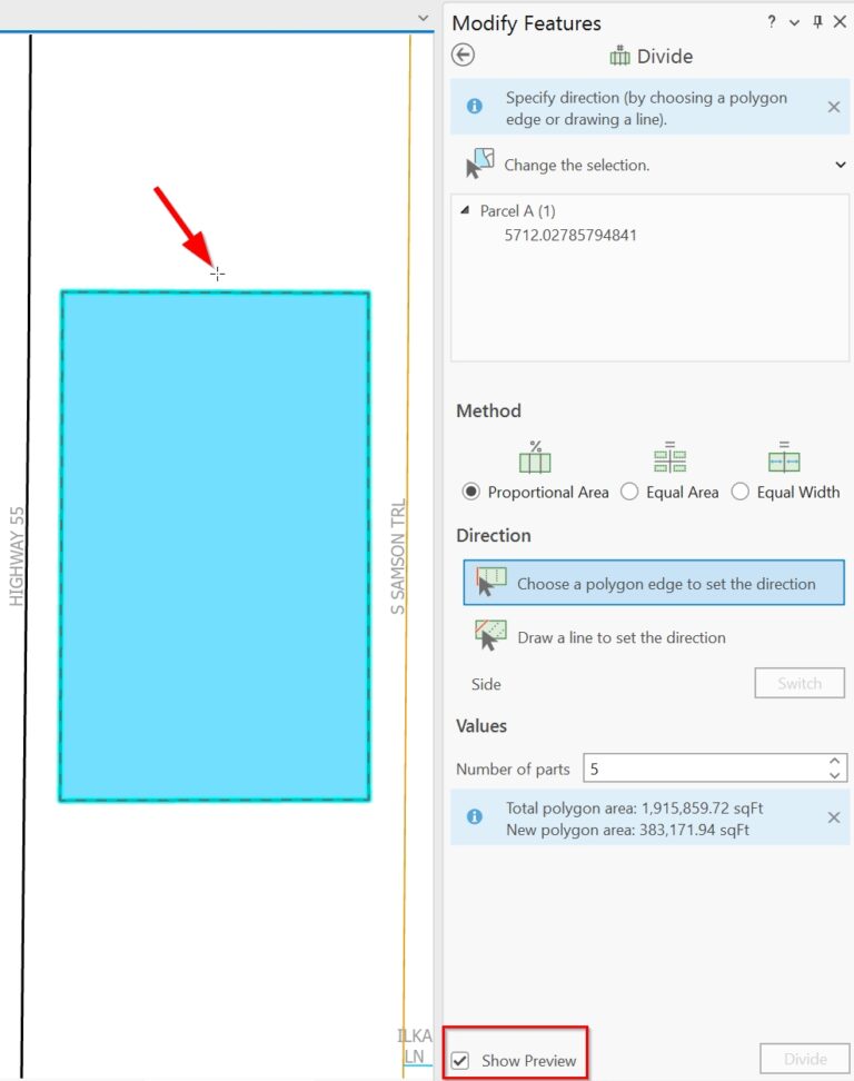 How To Quickly Divide A Polygon Into Equal Areas In Arcgis Pro Geospatial Training Services