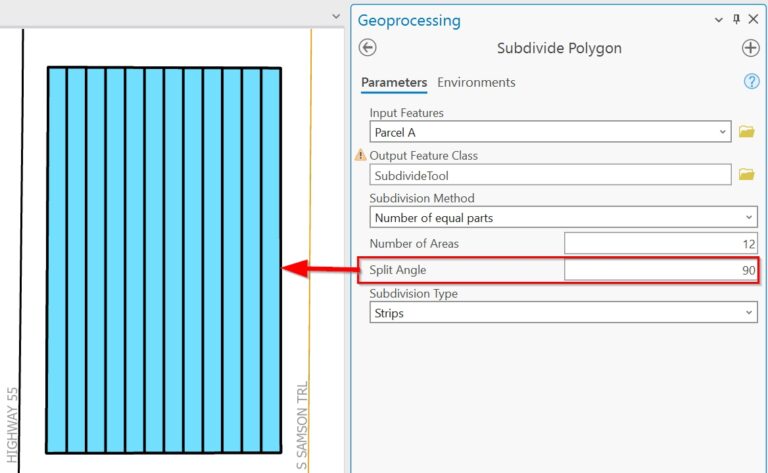 How to quickly divide a polygon into equal areas in ArcGIS Pro ...