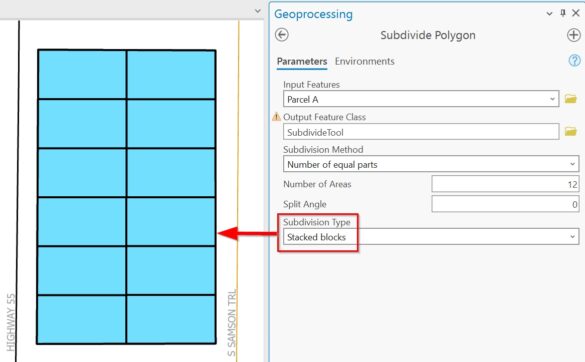 How To Quickly Divide A Polygon Into Equal Areas In Arcgis Pro Geospatial Training Services