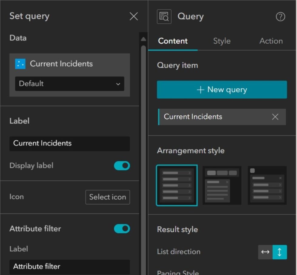 Configuring Attribute Queries In Experience Builder Geospatial Training Services
