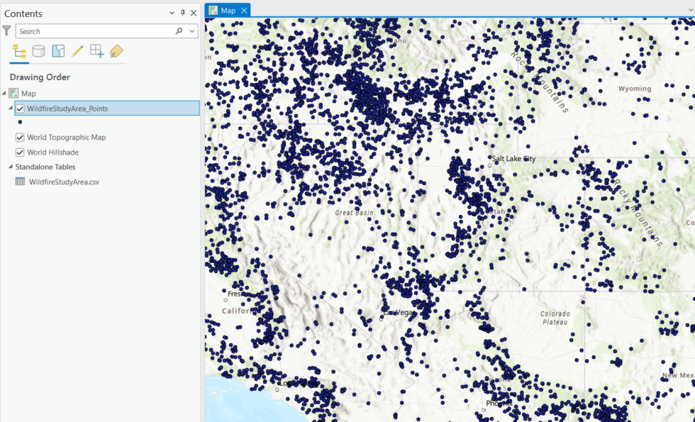 How To Add A Point Layer To Arcgis Pro Using Spreadsheet Data Geospatial Training Services