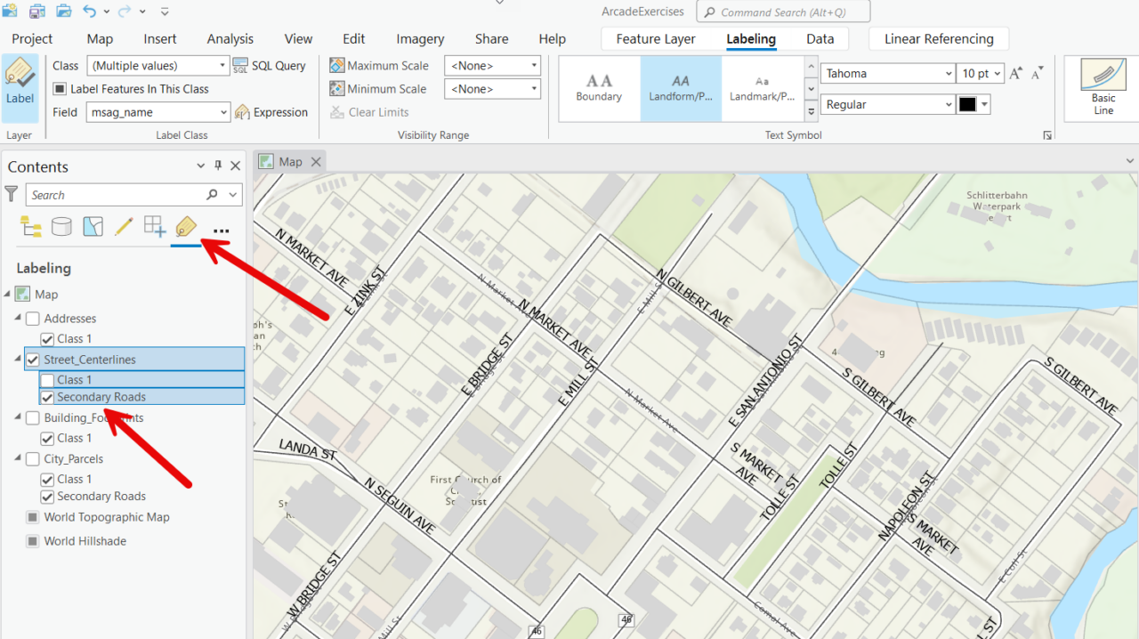 Optimizing Labeling in ArcGIS Pro: The Power of Label Classes - Geospatial Training Services